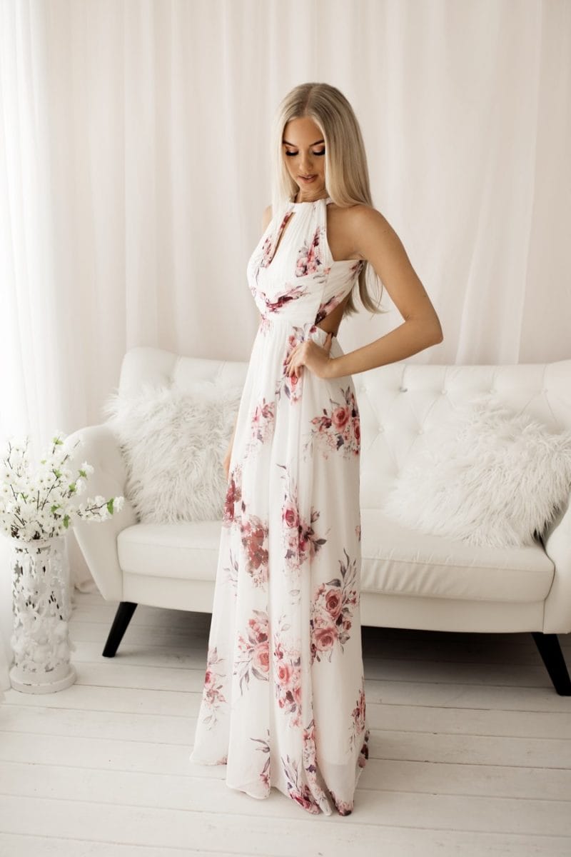 Elin wit (Avondjurken, Bruidsmeisjesjurken, Feestjurken) - Zoë & Zita