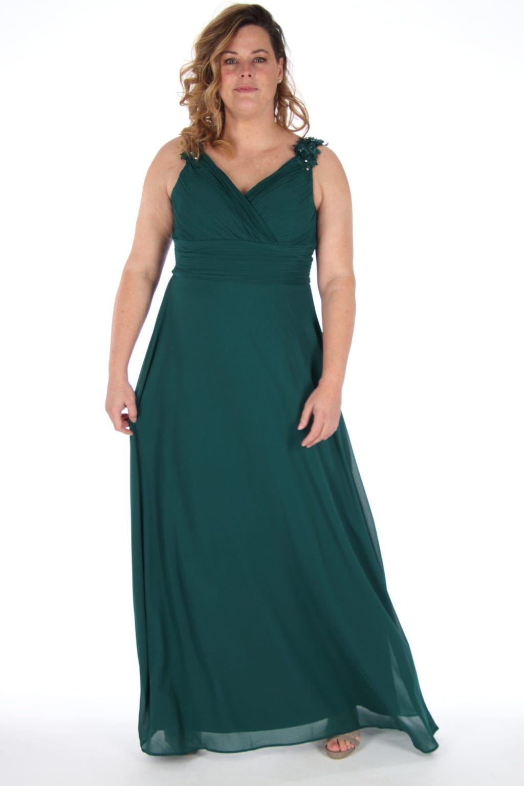 Eflin donkergroen (Feestjurken, Bruidsmeisjesjurken, Maatje meer) - Zoë ...