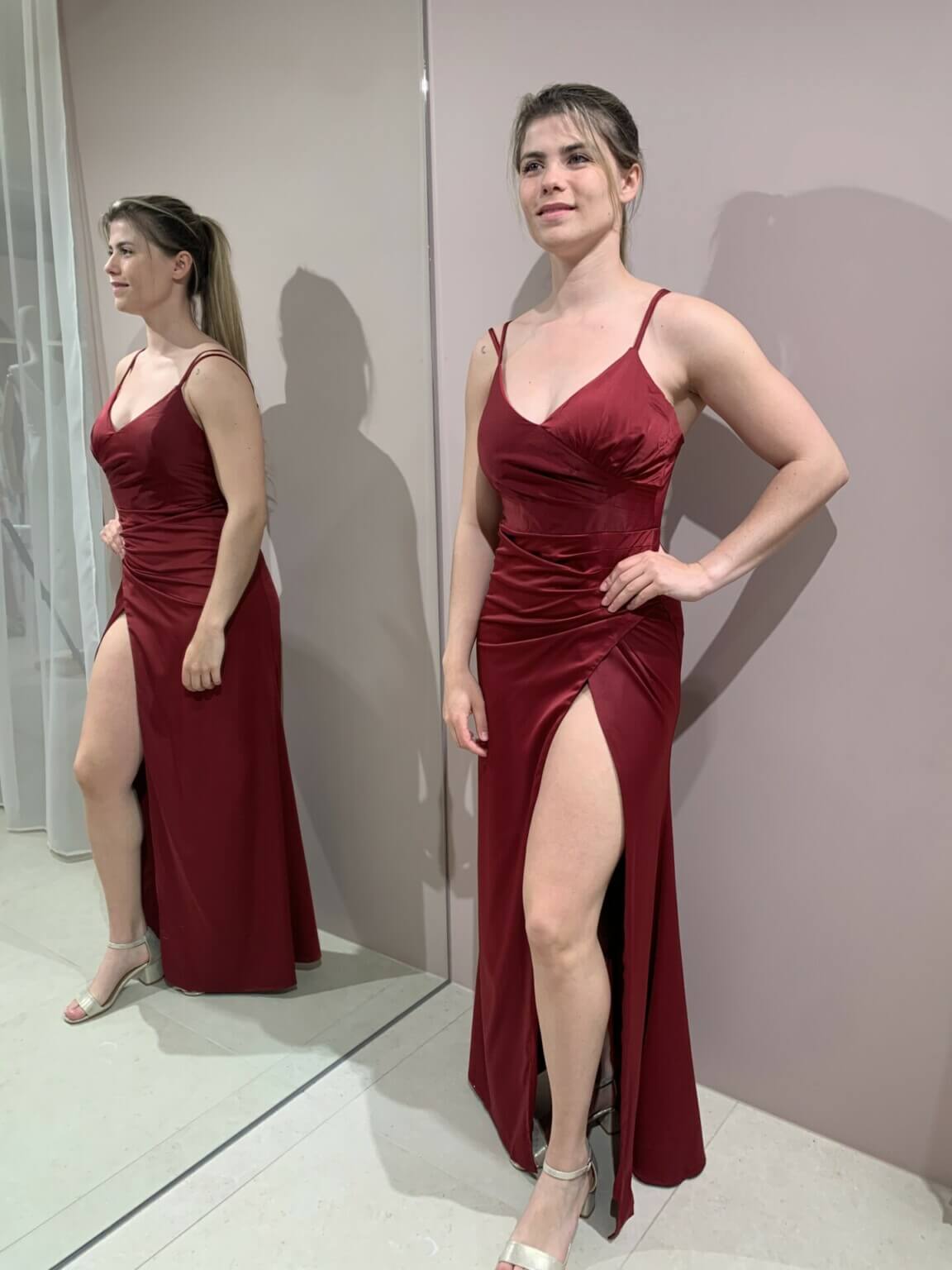 Zaroe bordeaux (Avondjurken, Feestjurken) - Zoë & Zita