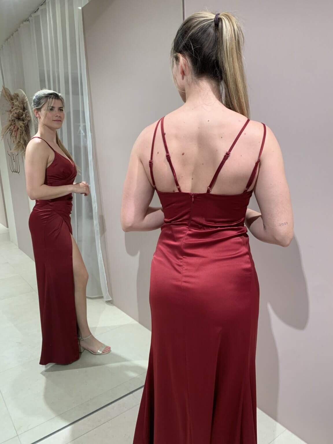 Zaroe bordeaux (Avondjurken, Feestjurken) - Zoë & Zita