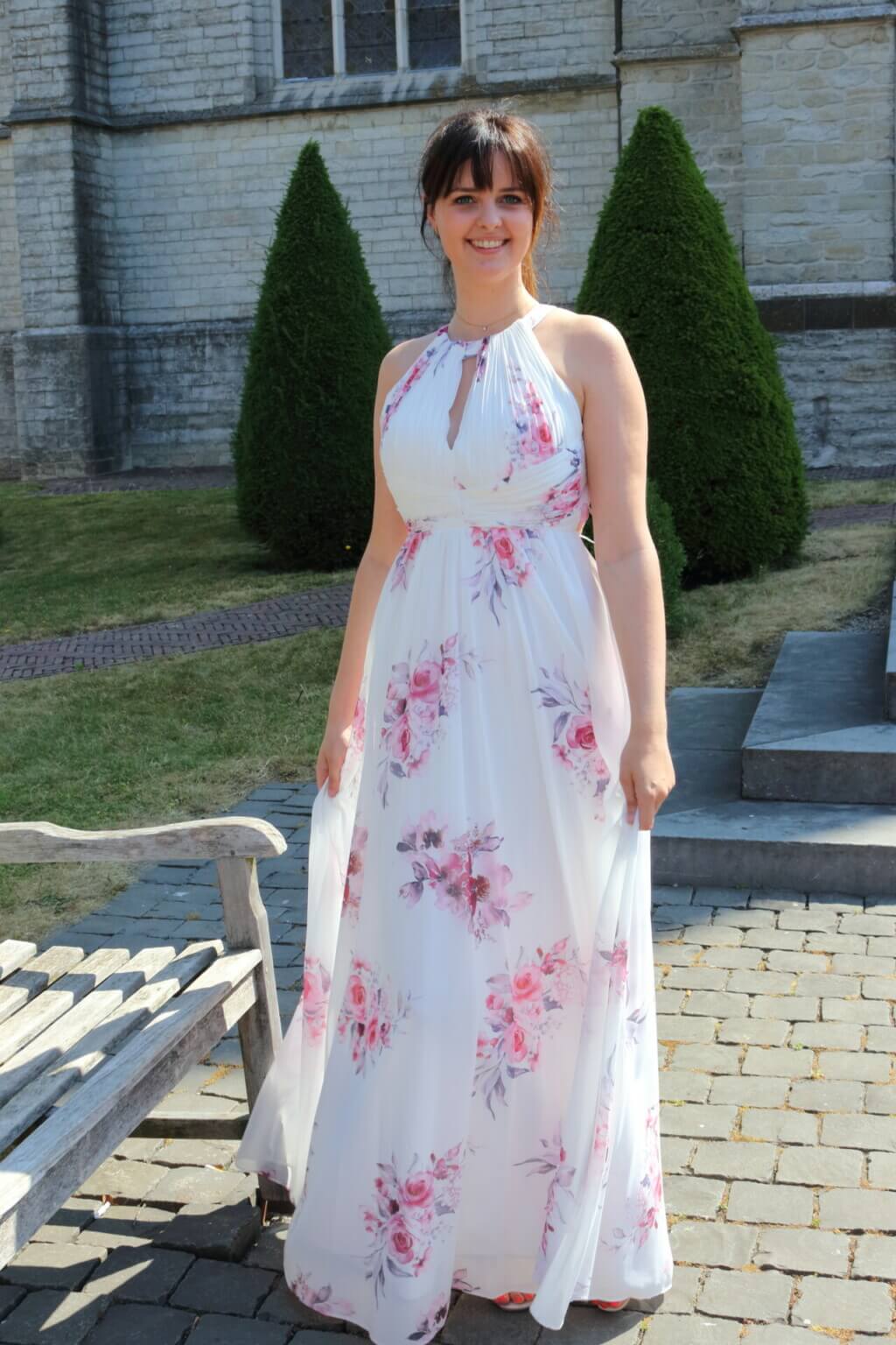 Elin wit (Avondjurken, Bruidsmeisjesjurken, Feestjurken) - Zoë & Zita