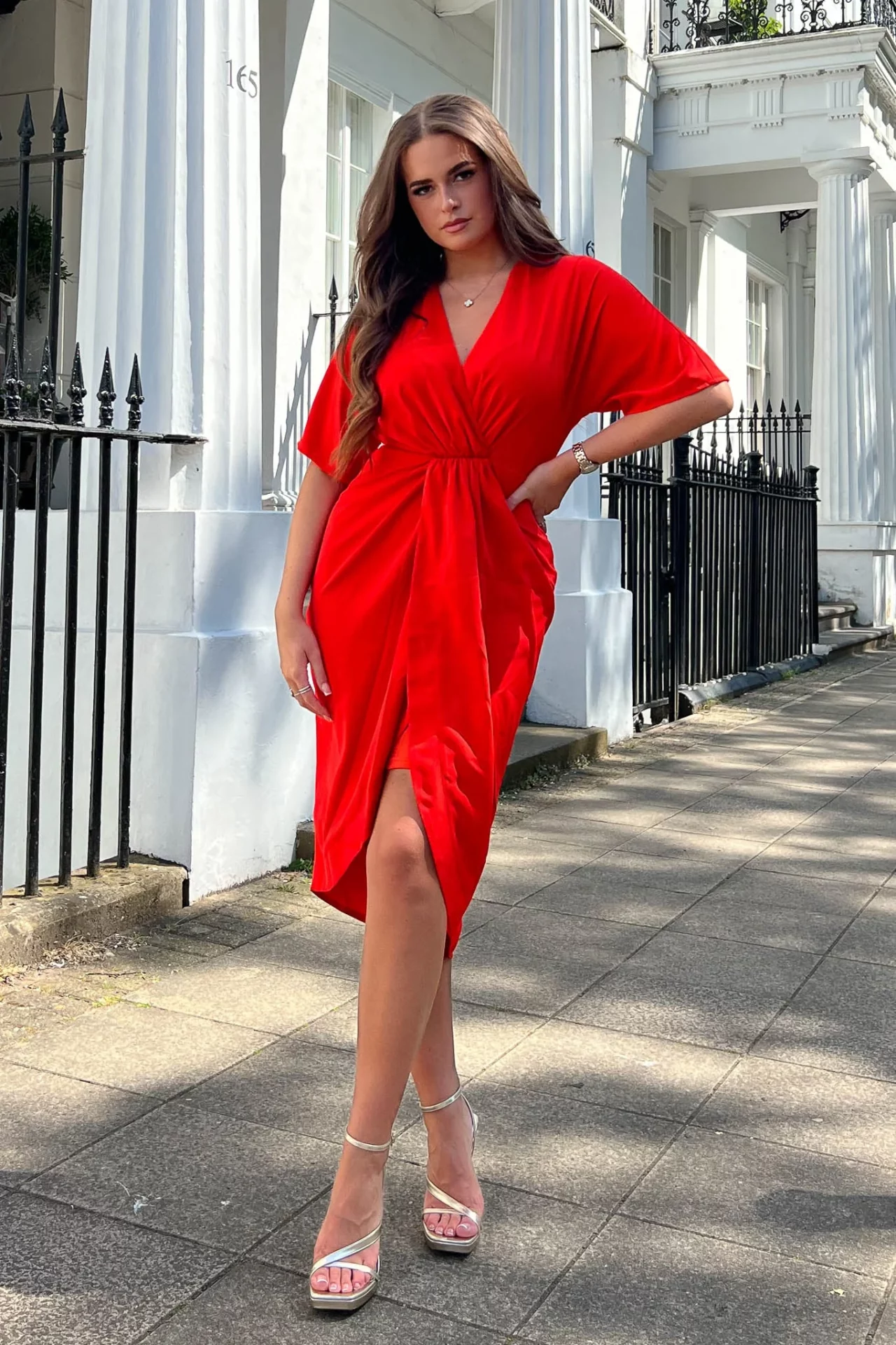 Kiena rood (Casual chic, Casual chic jurken) - Zoë & Zita