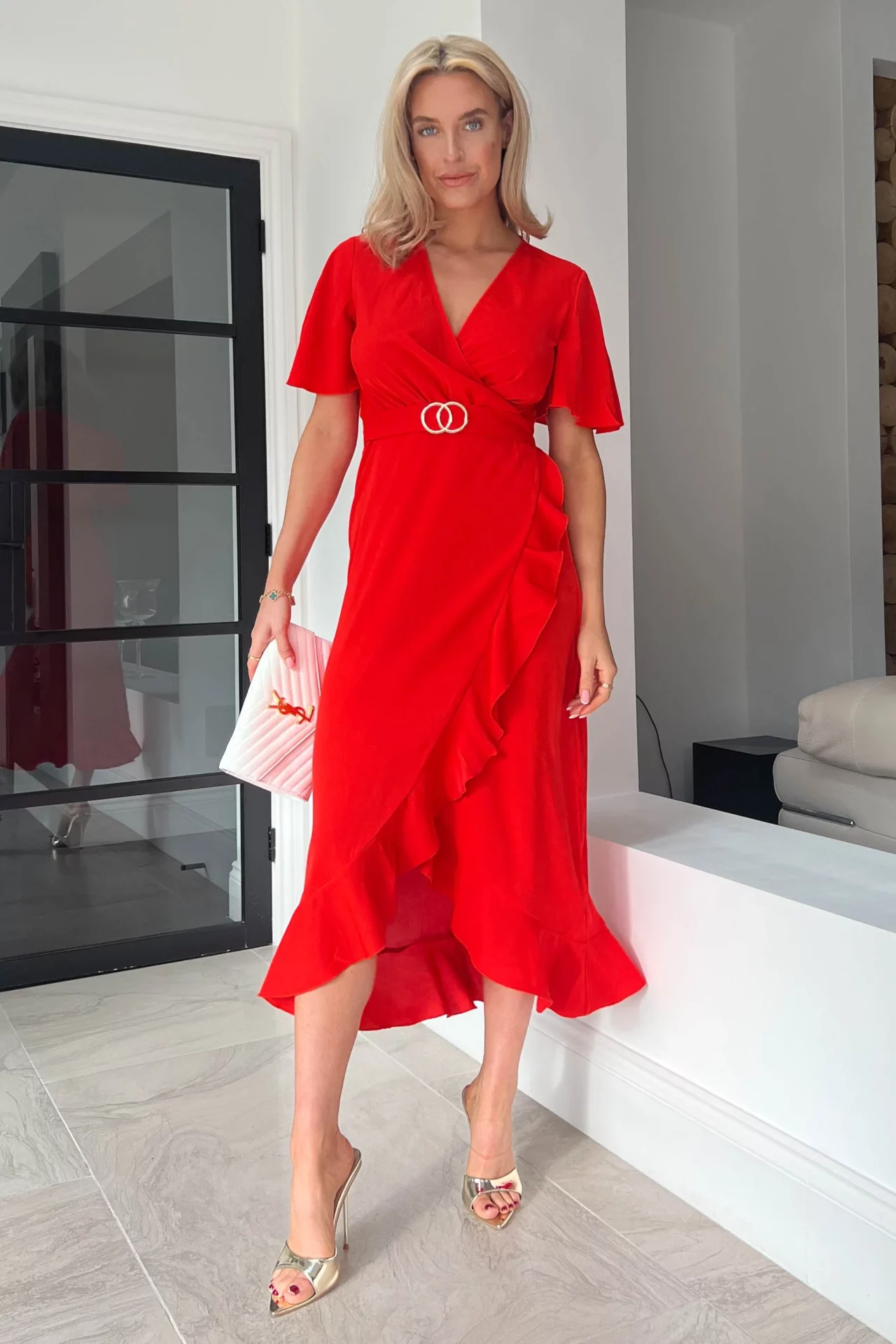 Kunna rood (Casual chic, Casual chic jurken) - Zoë & Zita